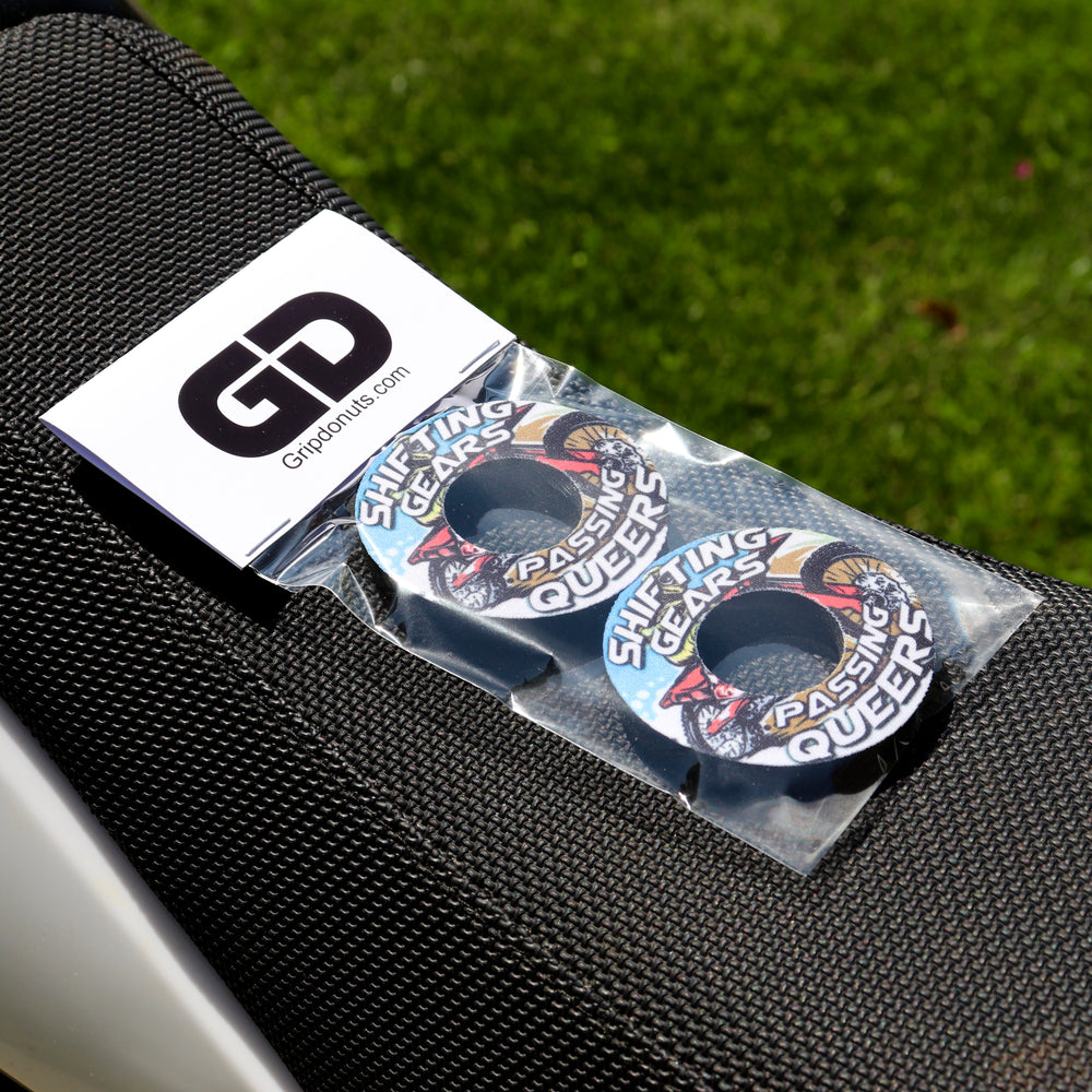 Official Gripdonuts.com - Shifting Gears Dirt Bike Grip Donuts
