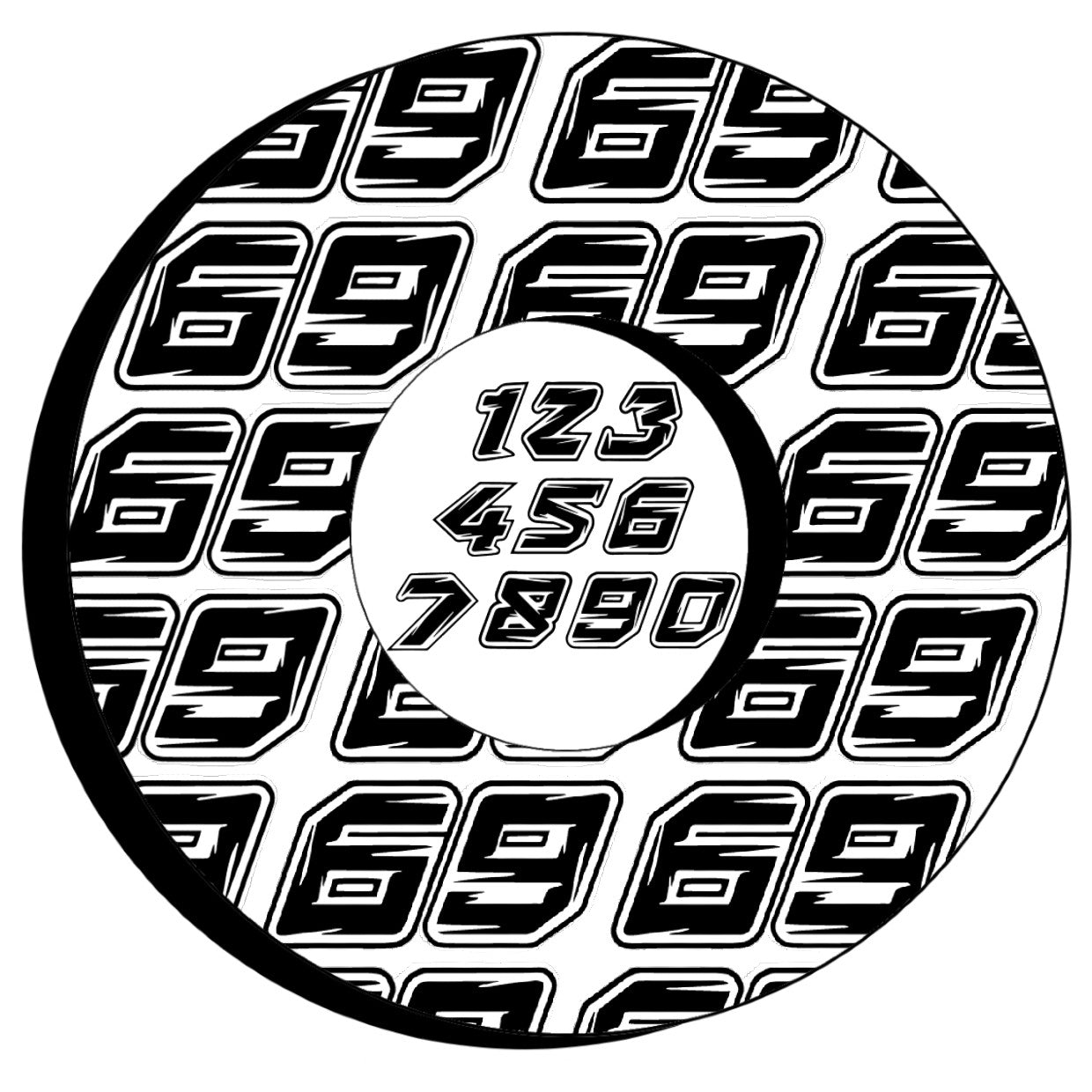 Custom Numbered Grip Donuts